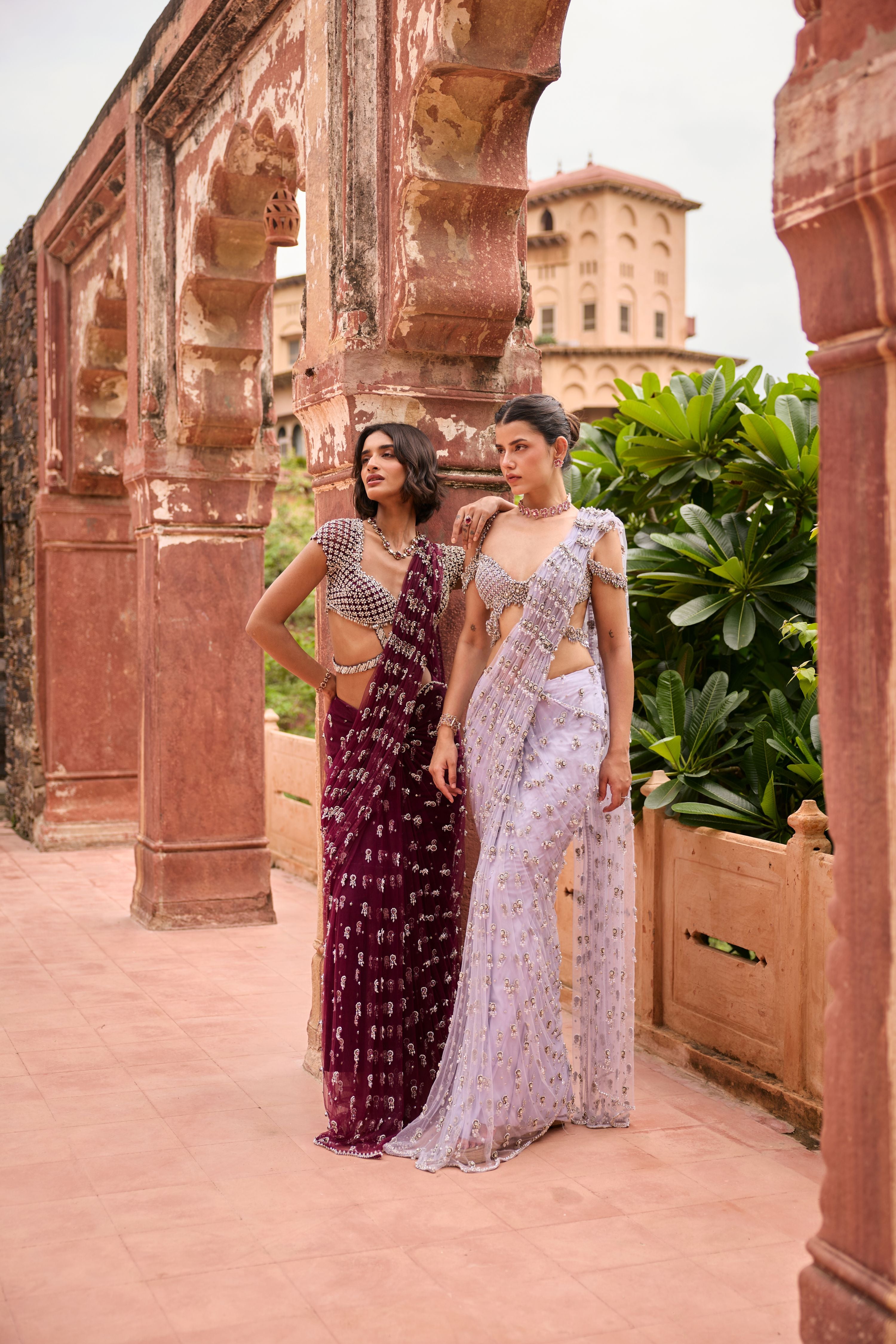 Lilac & Amethyst Sarees – Monisha Jaising