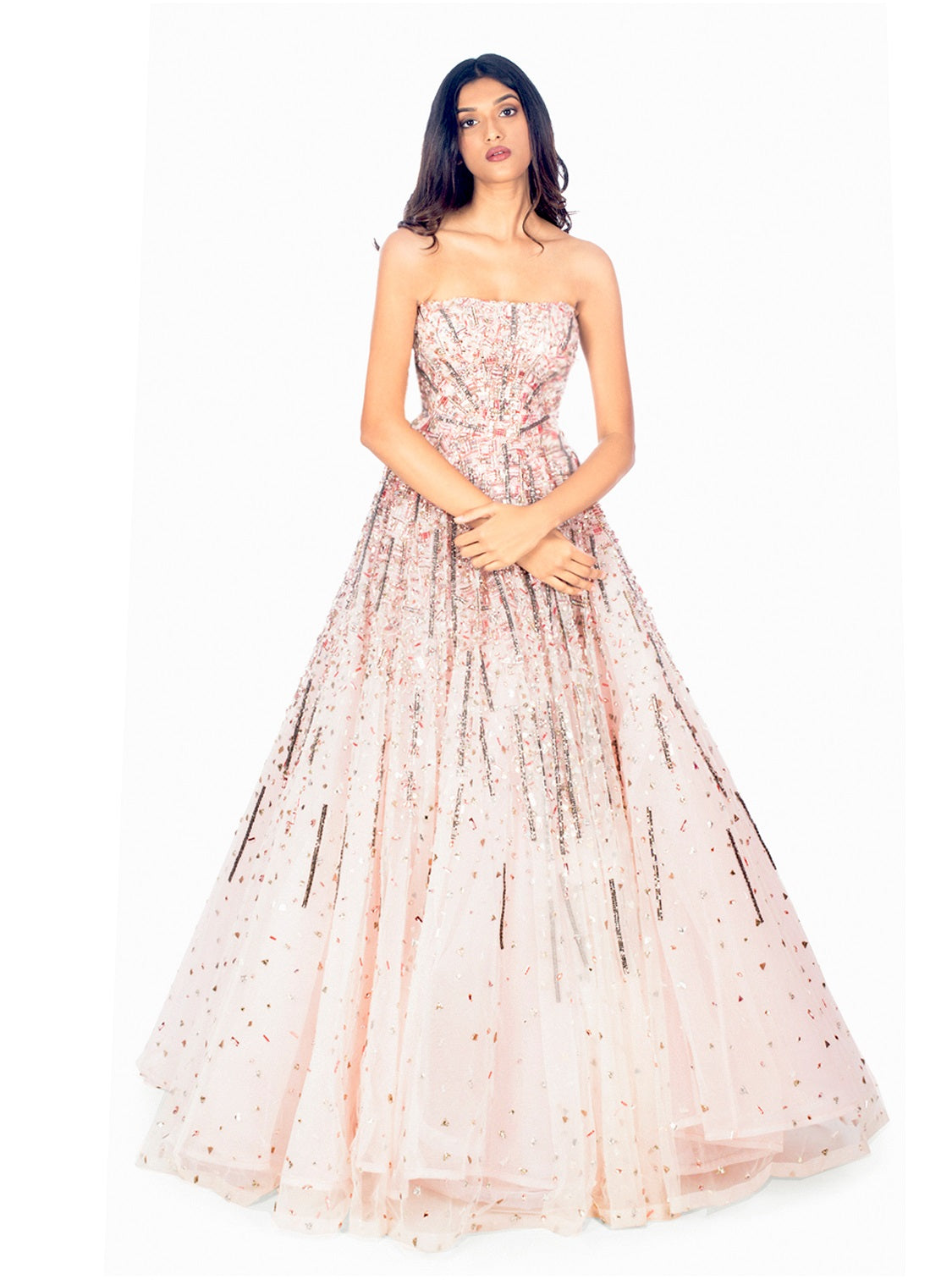 Ice Pink Gown – Monisha Jaising